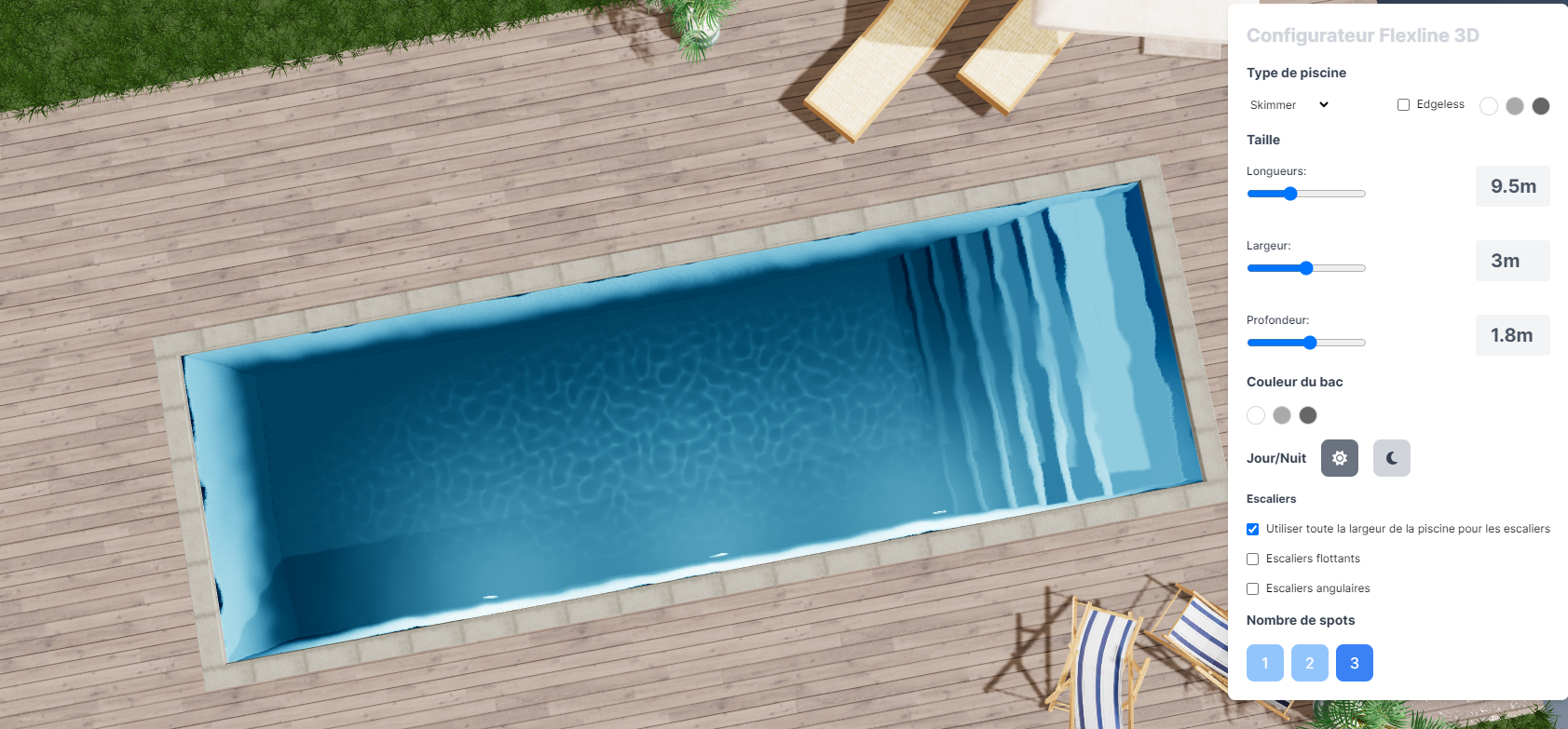 Configure your pool | Flexline